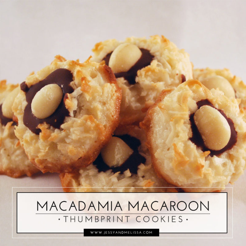 Macadamia Macaroon Thumbprint Cookies – Gluten Free | Jessy + Melissa
